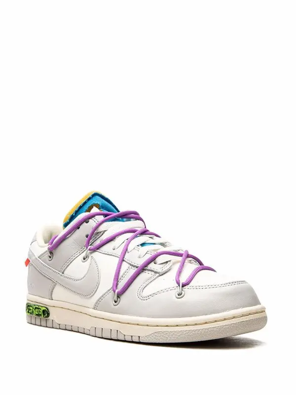 Nike X Off White Dunk Low Lot 47 Sneakers - White