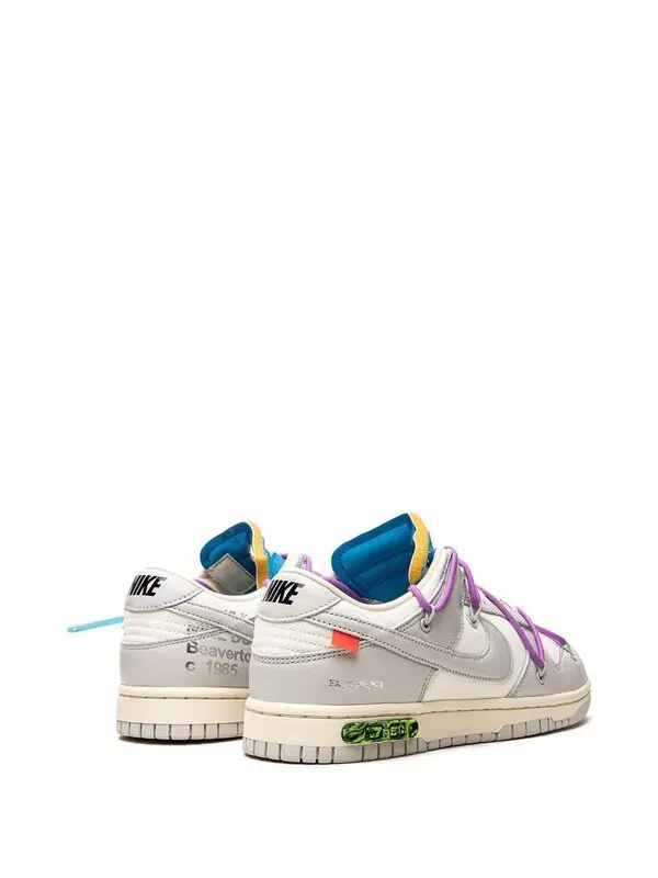 Nike X Off White Dunk Low Lot 47 Sneakers - White