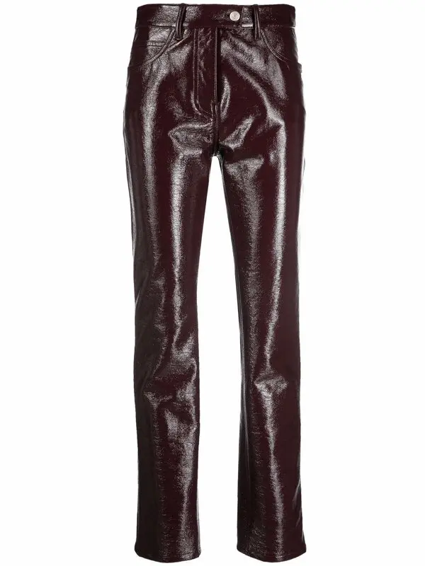 COURREGES Five-pocket Straight Trousers - Red