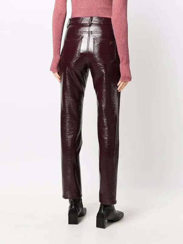 COURREGES Five-pocket Straight Trousers - Red