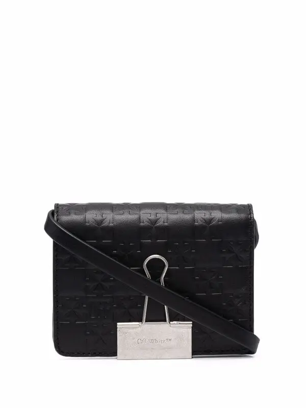 Off-White Debossed Arrows-motif Purse - Black