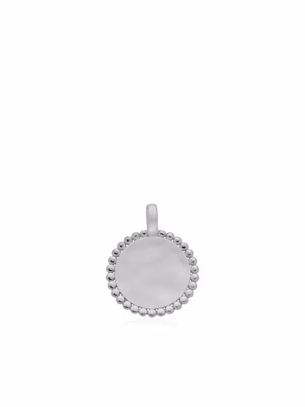 Monica Vinader Deia Beaded Pendant Charm In Recycled Sterling
