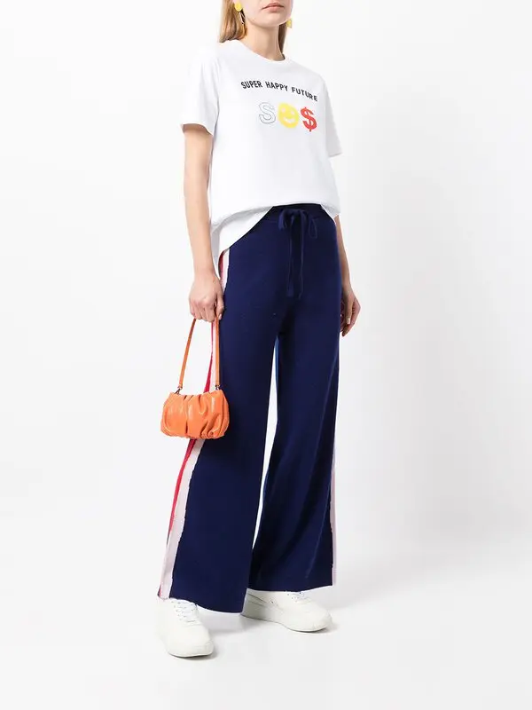 Être Cécile Side-stripe Wide Leg Trousers