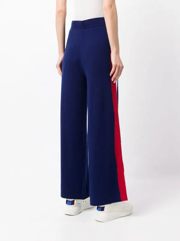 Être Cécile Side-stripe Wide Leg Trousers
