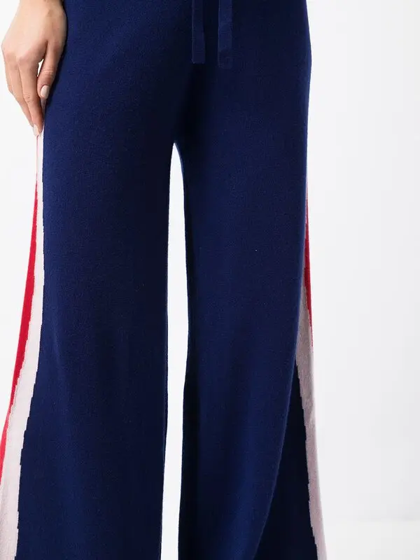 Être Cécile Side-stripe Wide Leg Trousers