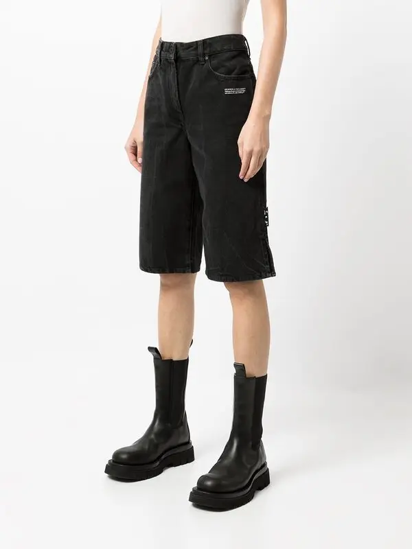 Off-White Logo-print Knee-length Shorts