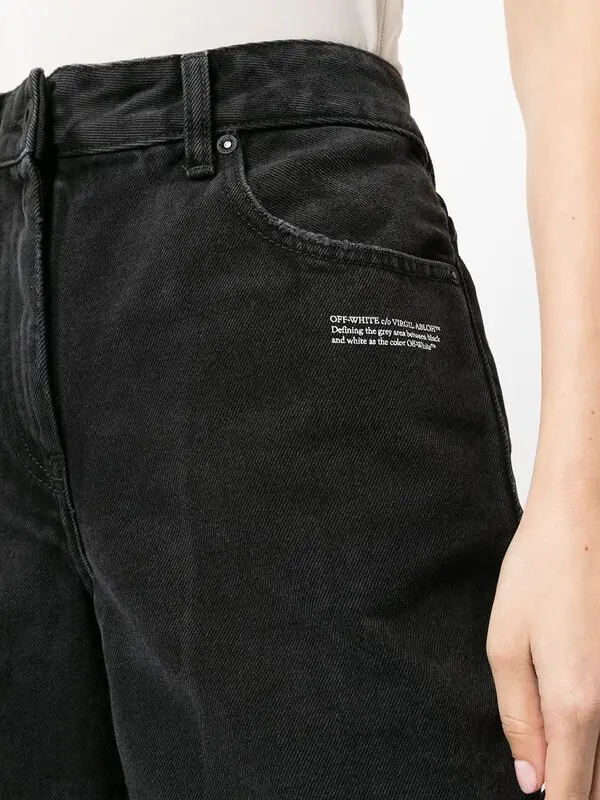 Off-White Logo-print Knee-length Shorts