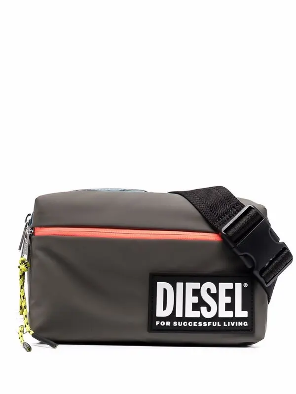 DIESEL® Beltyo Logo-patch Belt Bag - Grey