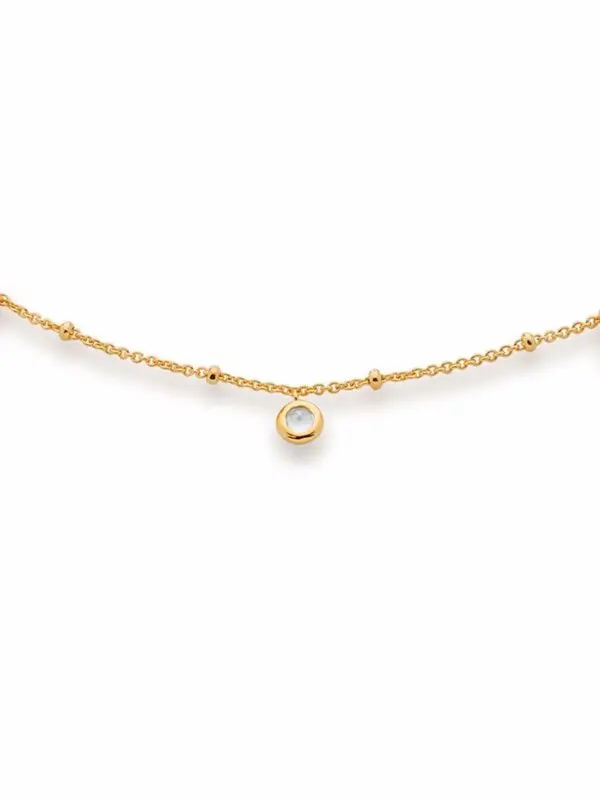 Monica Vinader Mini Gem Necklace - Gold