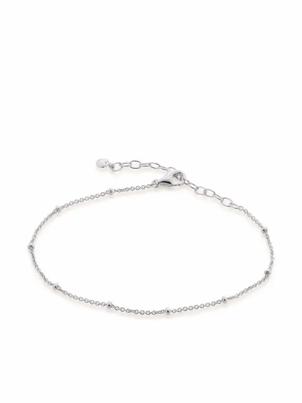Monica Vinader Beaded Chain Bracelet - Silver