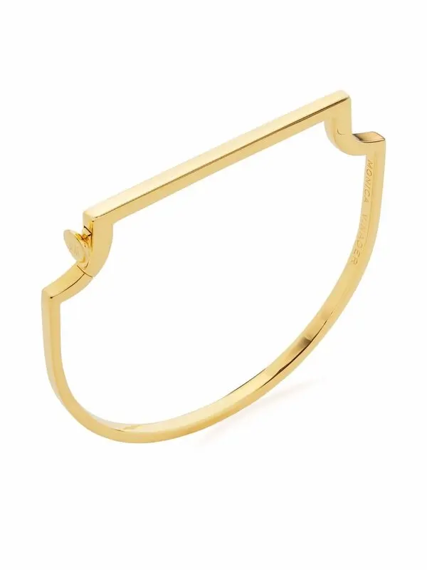 Monica Vinader Signature Skinny Bangle - Gold