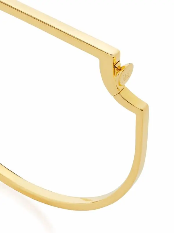 Monica Vinader Signature Skinny Bangle - Gold