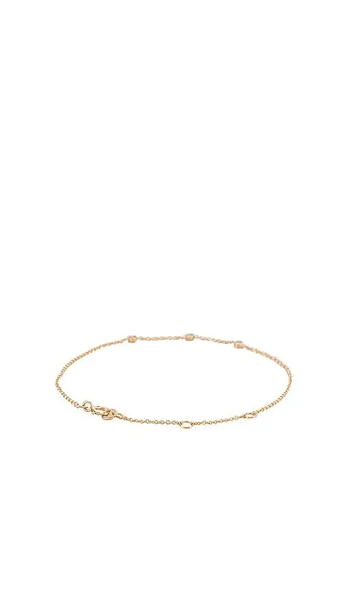 BYCHARI 3 Diamond Bracelet In Metallic Gold