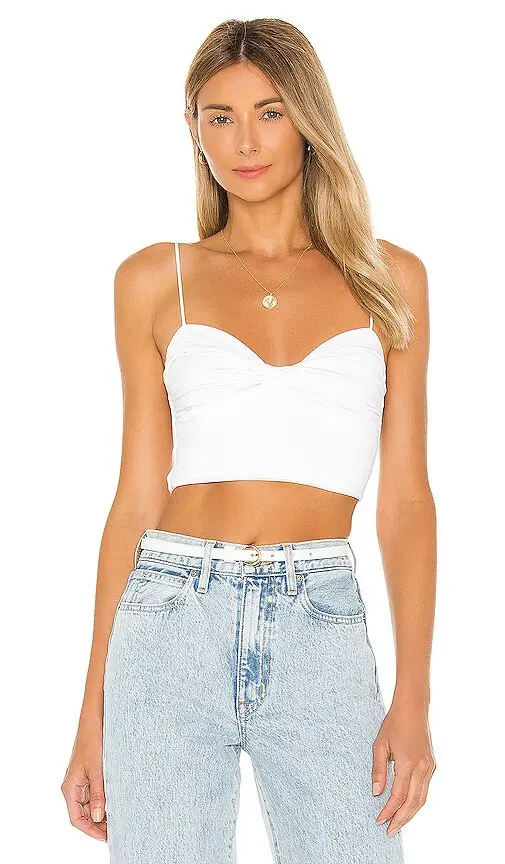 LOVERS AND FRIENDS Twist Front Cropped Top