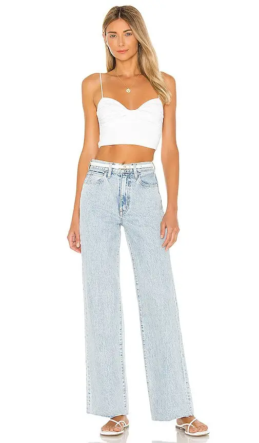 LOVERS AND FRIENDS Twist Front Cropped Top