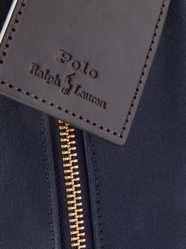 Ralph Lauren Leather-trimmed Cotton-canvas Backpack