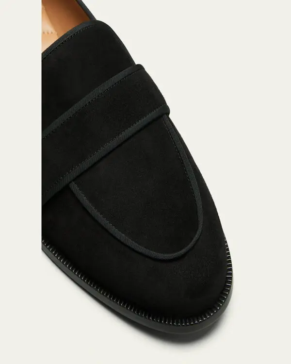 AQUAZZURA Martin Suede Loafers