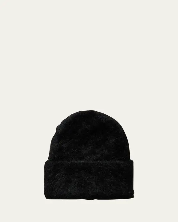 TOTEME Alpaca Knit Beanie - Black