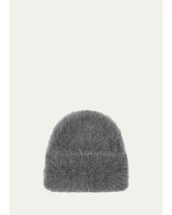 TOTEME Alpaca Knit Beanie - Black