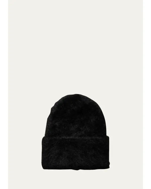 TOTEME Alpaca Knit Beanie - Black