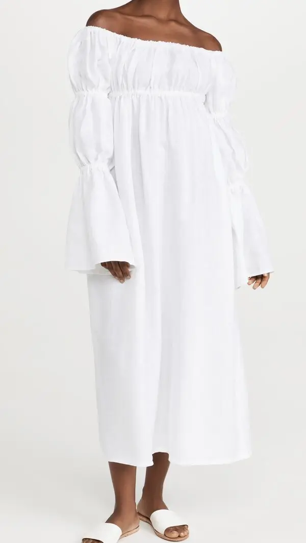 MIE Off-shoulder Dress - White