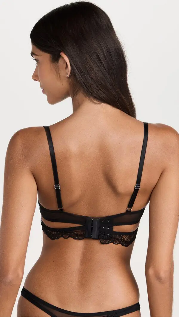 THISTLE AND SPIRE Kane Cutout V Wire Bra - Black