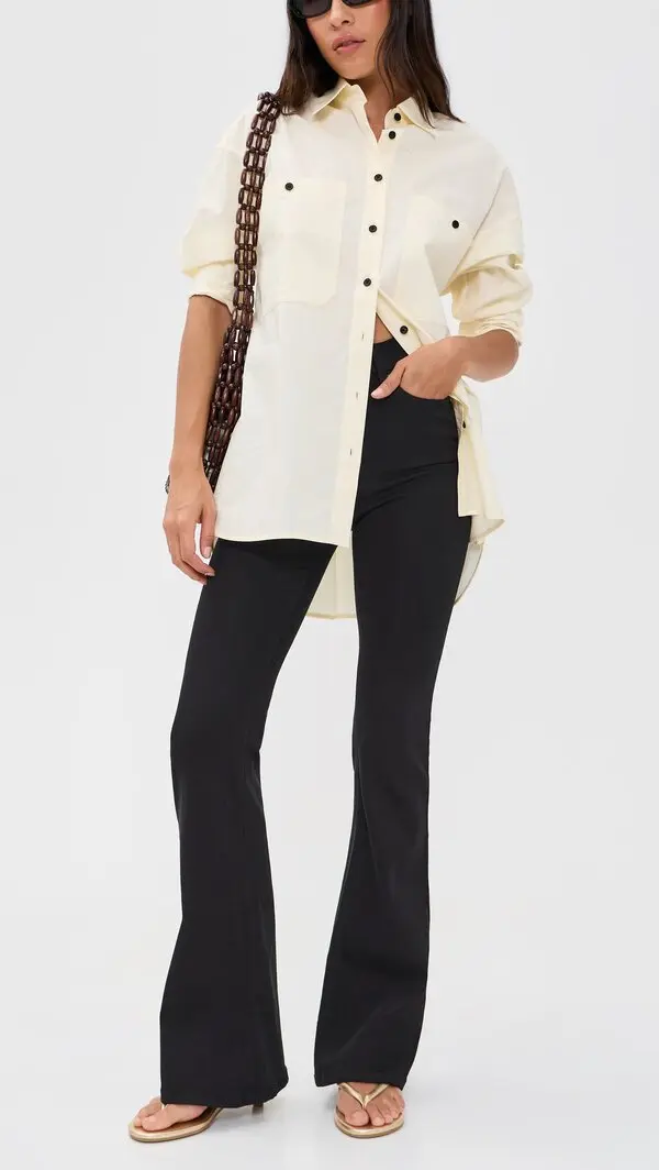 DL1961 Bridget Bootcut High Rise Instasculpt Jeans - Hail