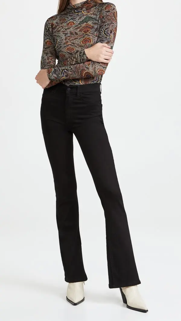 DL1961 Bridget Boot High-rise Jeans - Hail