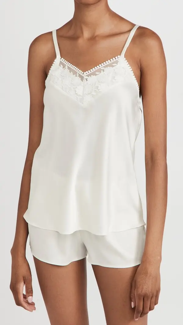 Flora Nikrooz Kylie Charmeuse Cami Set With Lace