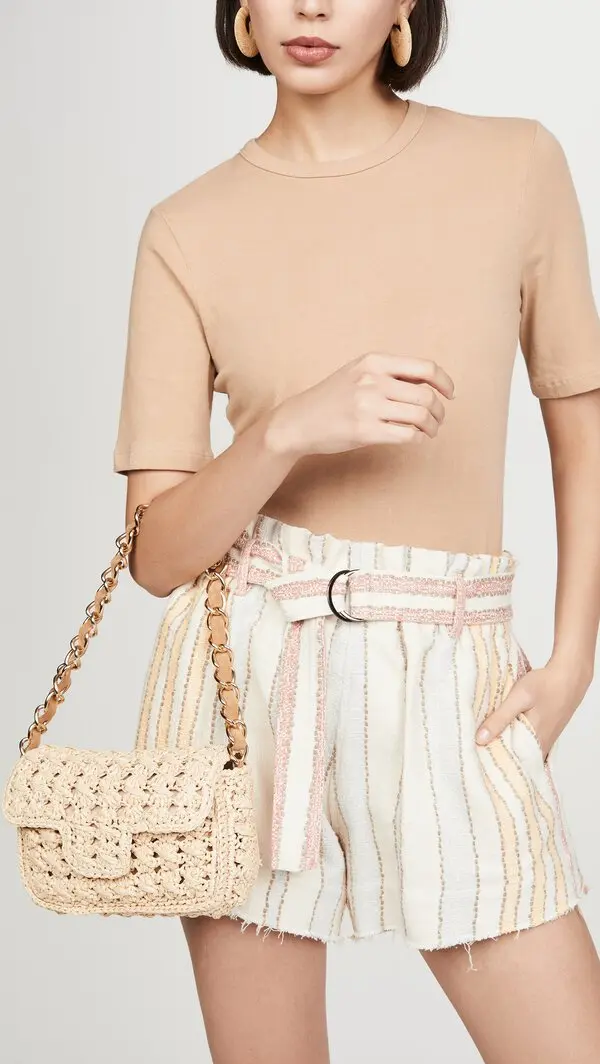 CATERINA BERTINI Woven Shoulder Bag
