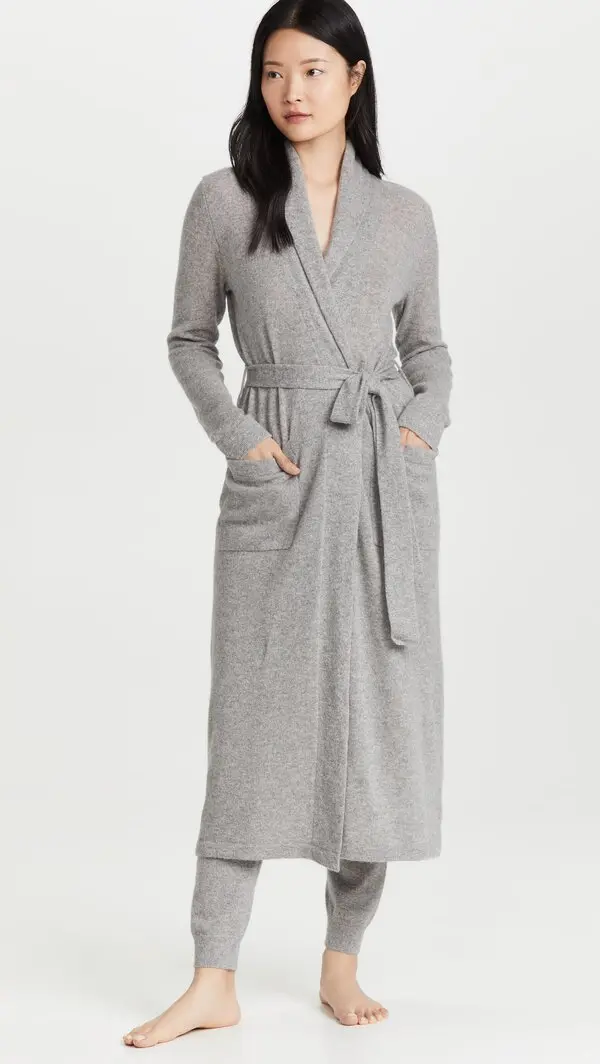 WHITE & WARREN Cashmere Long Robe