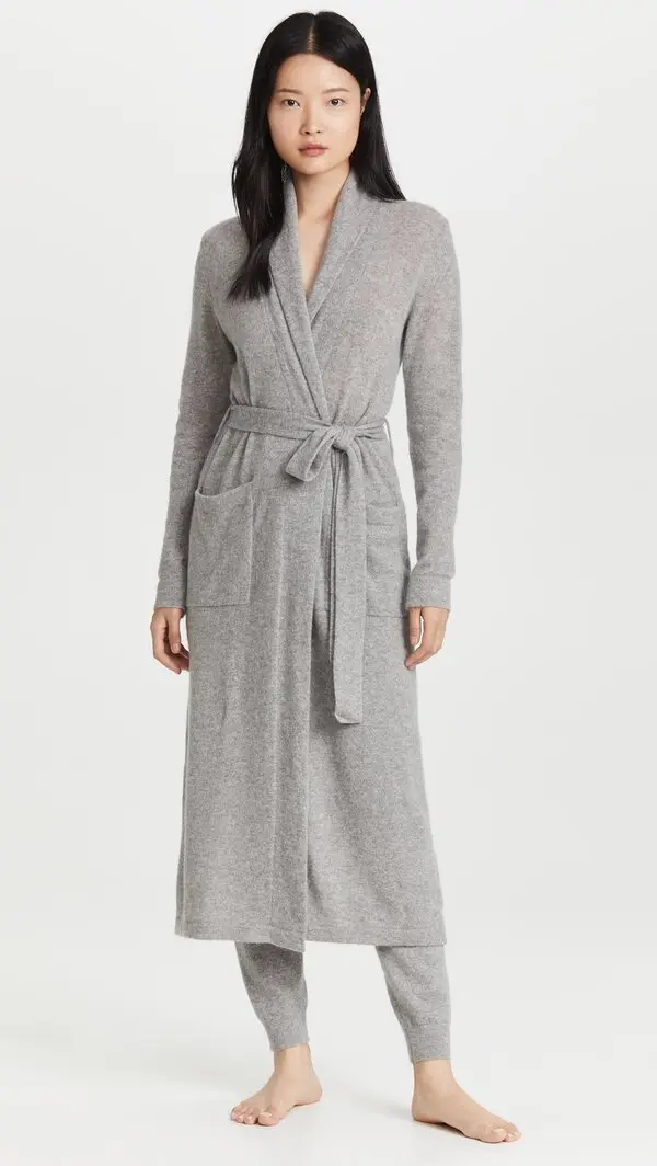 WHITE & WARREN Cashmere Long Robe