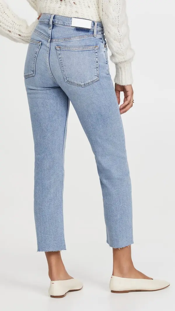 RE/DONE 70s High Rise Comfort Stretch Stove Pipe Jeans - Mid 90s