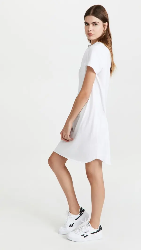 Frank & Eileen Short Sleeve Polo Dress - White