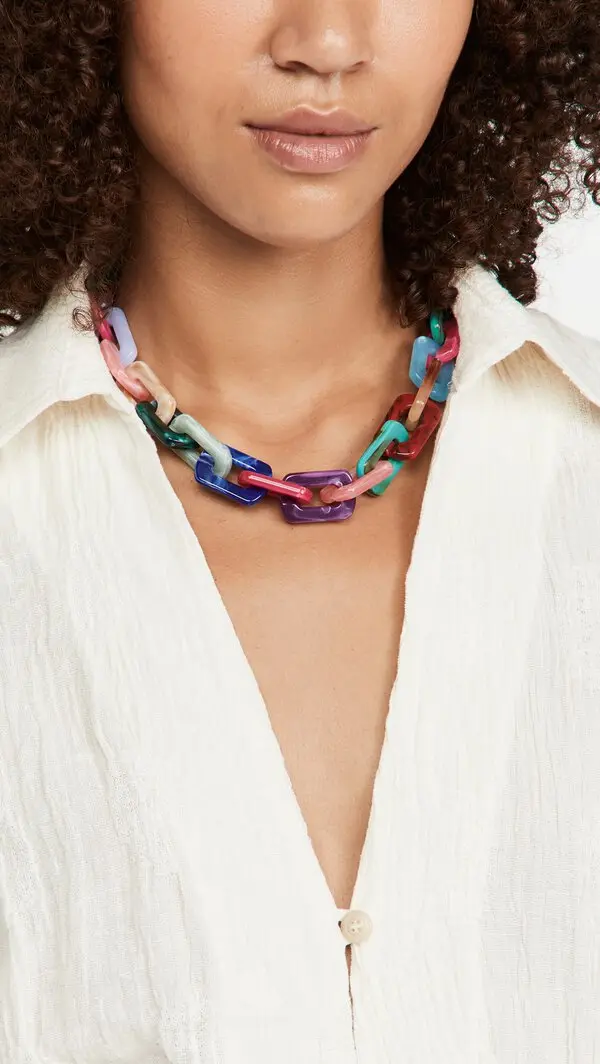 Maison Irem Acrylic Link Necklace