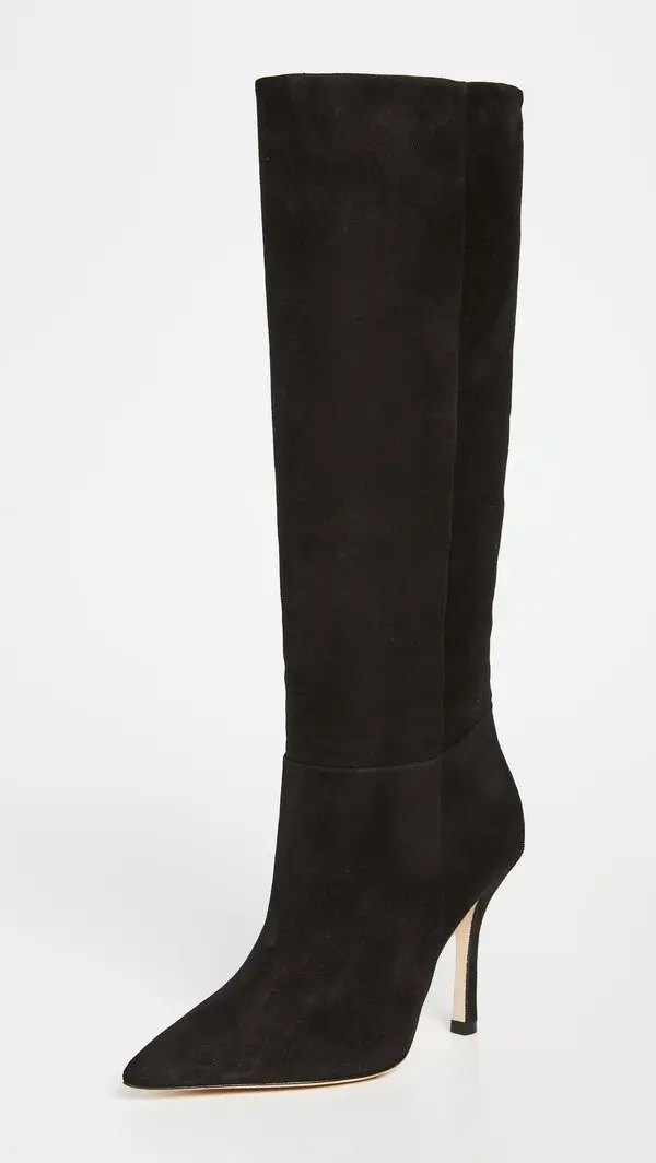 Larroude Kate Knee High Boots - Black