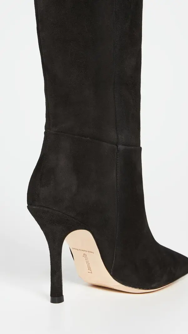 Larroude Kate Knee High Boots - Black
