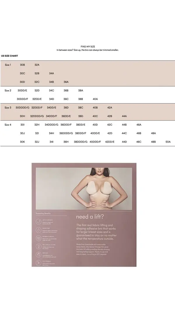 NOOD NEW YORK The Game Changer Lift & Shape Bra - Nood No. 3