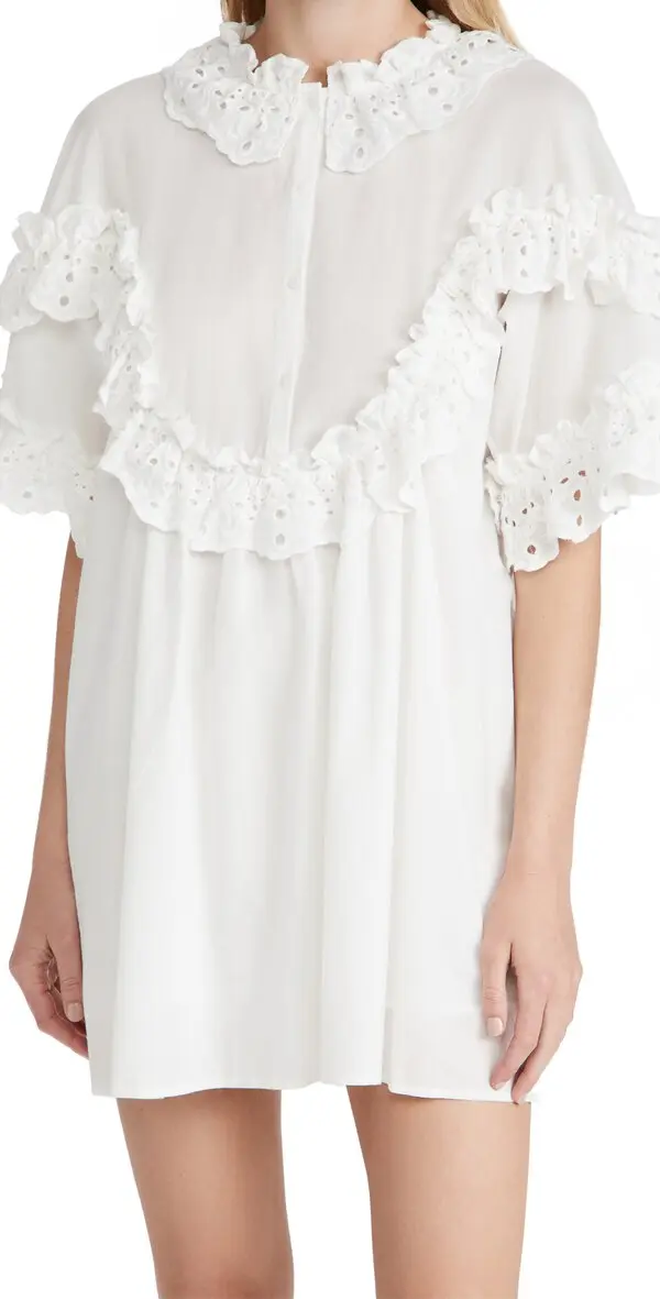 light my fire cream lace mini dress Lewis Lace Mini Dress in Cream main image 1