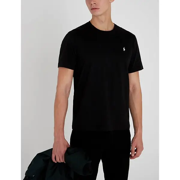 Polo Ralph Lauren Crewneck Cotton-jersey T-shirt - Black