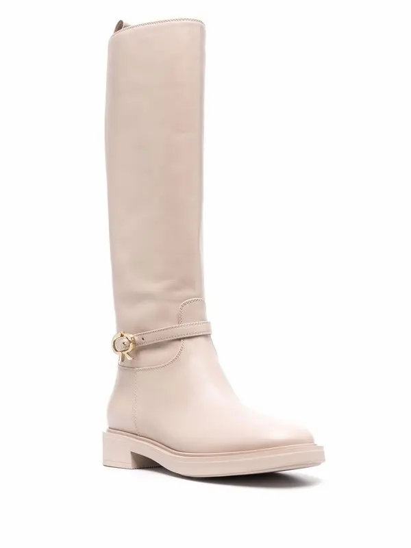 GIANVITO ROSSI Buckle-fastening Leather Boots