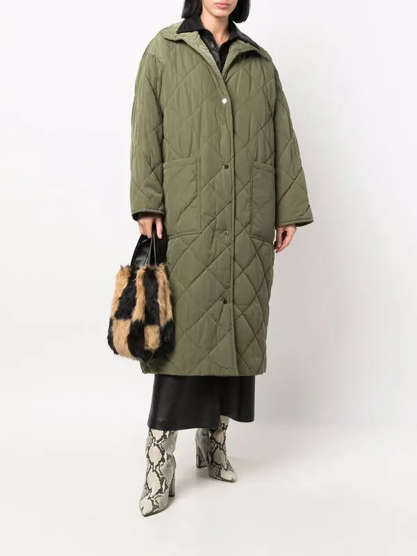 STAND STUDIO Recycled Polyester Quilted Coat