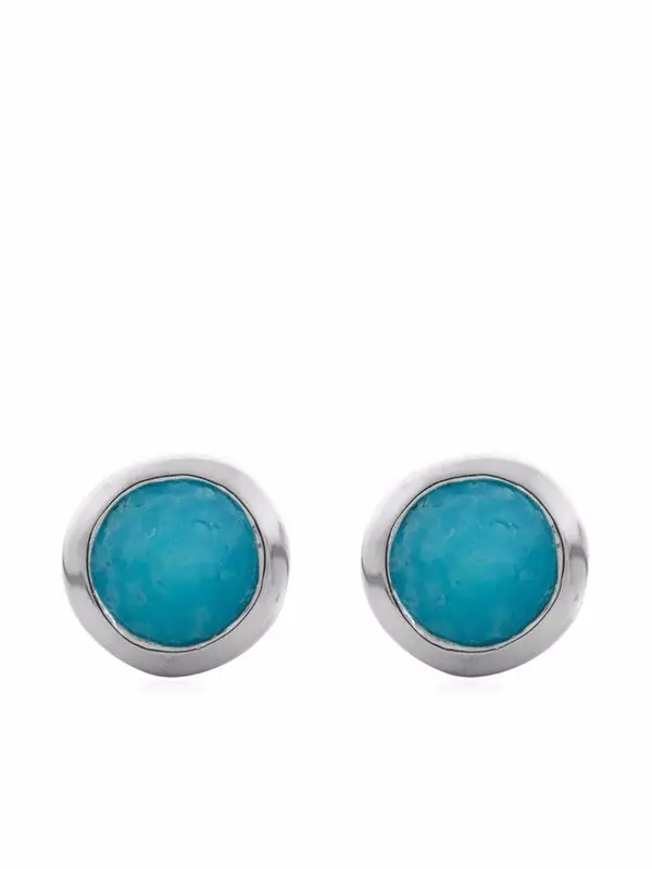 Monica Vinader Mini Gem Stud Earrings - Silver