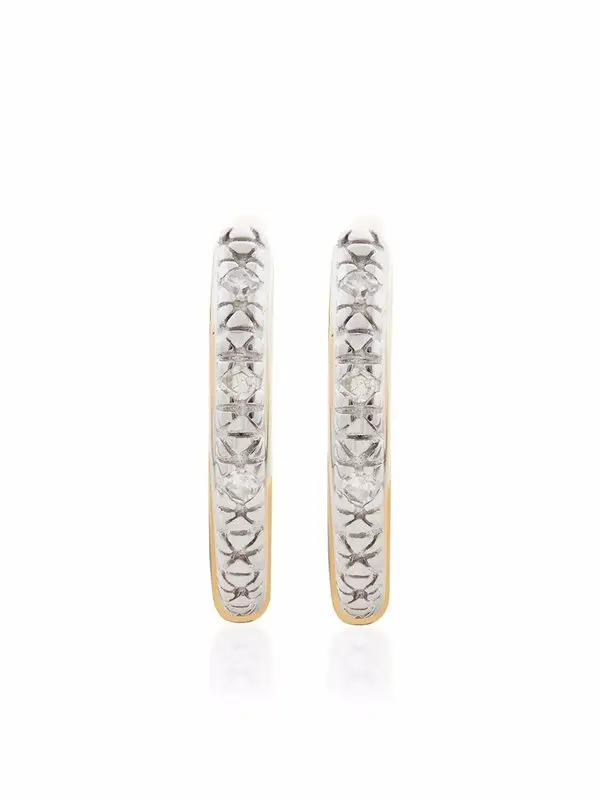 Monica Vinader Riva Mini Huggie Earrings - Gold