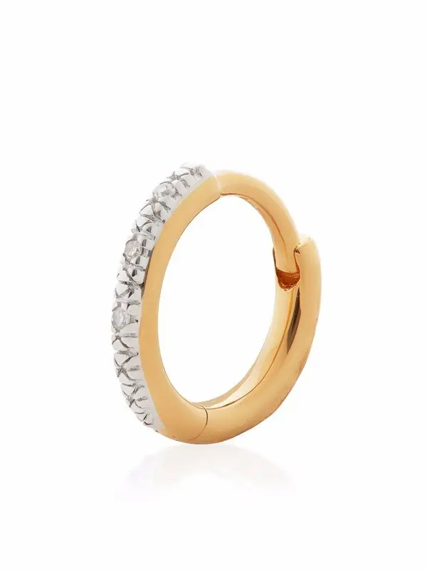 Monica Vinader Riva Mini Huggie Earrings - Gold