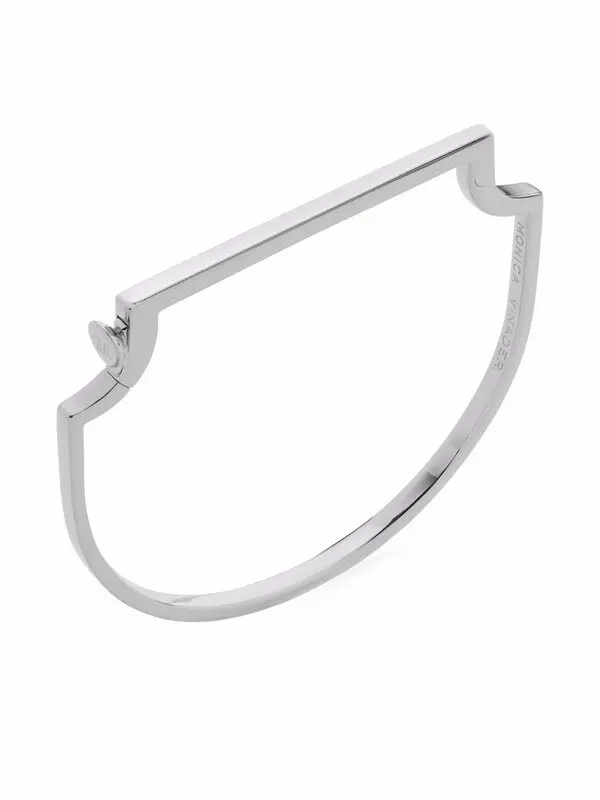Monica Vinader Signature Skinny Bangle - Silver
