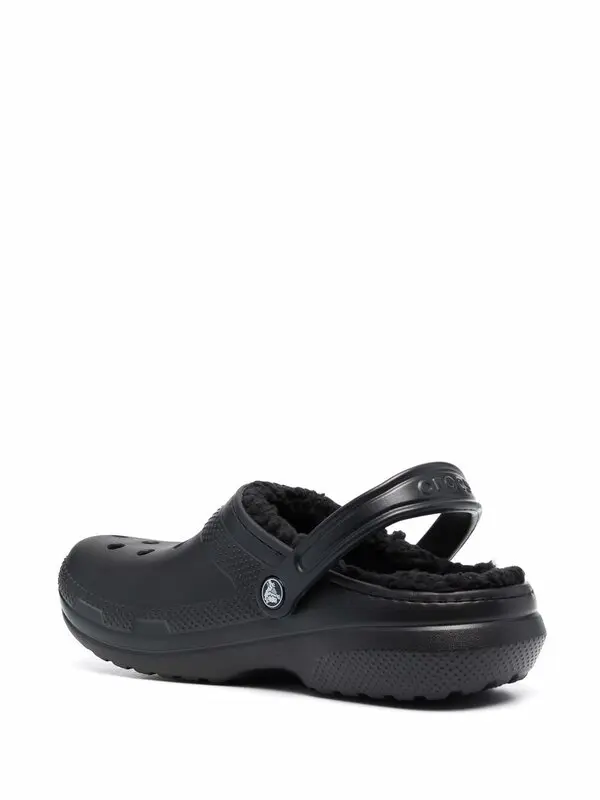 CROCS Classic Faux-fur Sandals - Black
