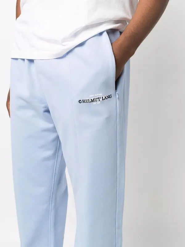 Helmut Lang Embroidered-logo Drawstring Trackpants
