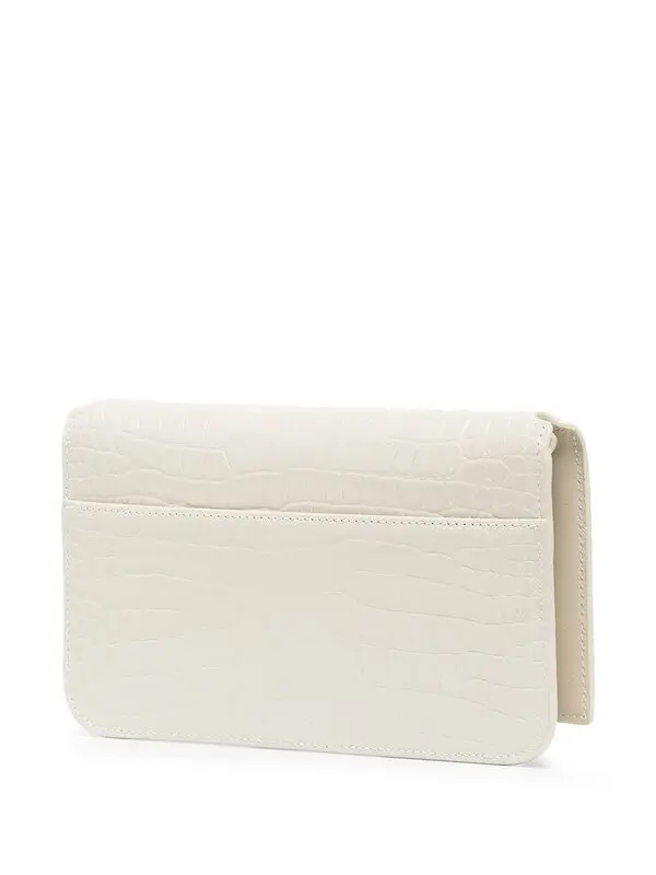 Saint Laurent Monogram Croc-effect Phone Holder