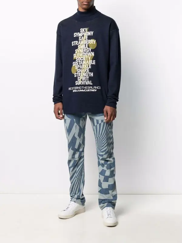Stella McCartney Restoring The Balance" Mock Neck Jumper
